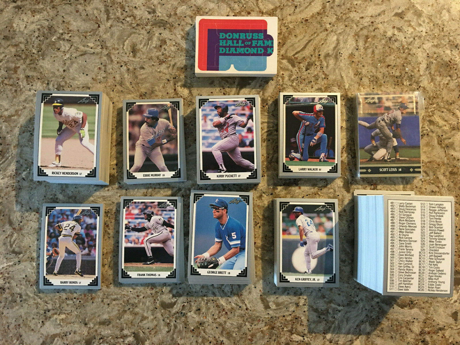3 Complete Sets of 1991 Hand Collated Baseball MLB: Topps, Upper Deck ...