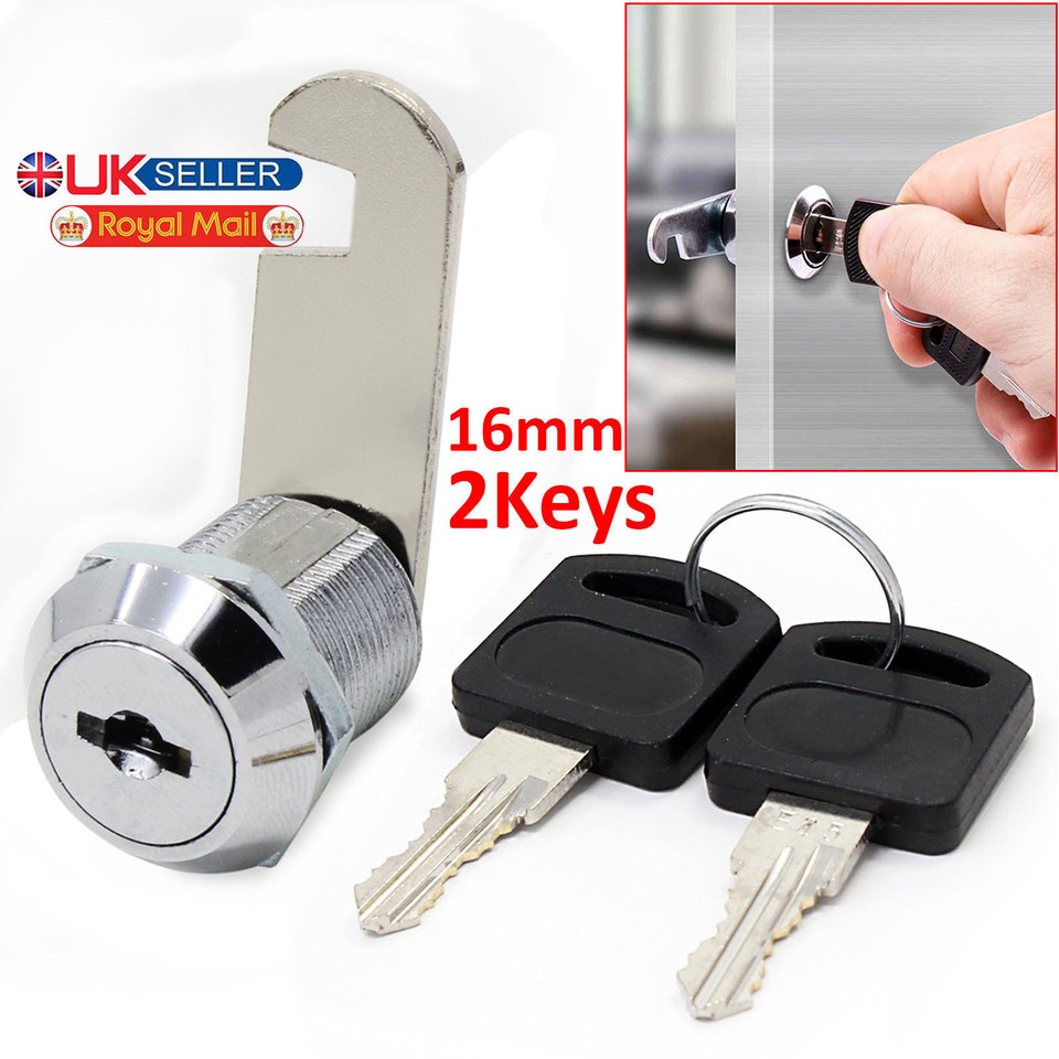 20mm/25mm Cylinder Safe Cam Locks Tool Box Drawer Replacement Lock +2 ...