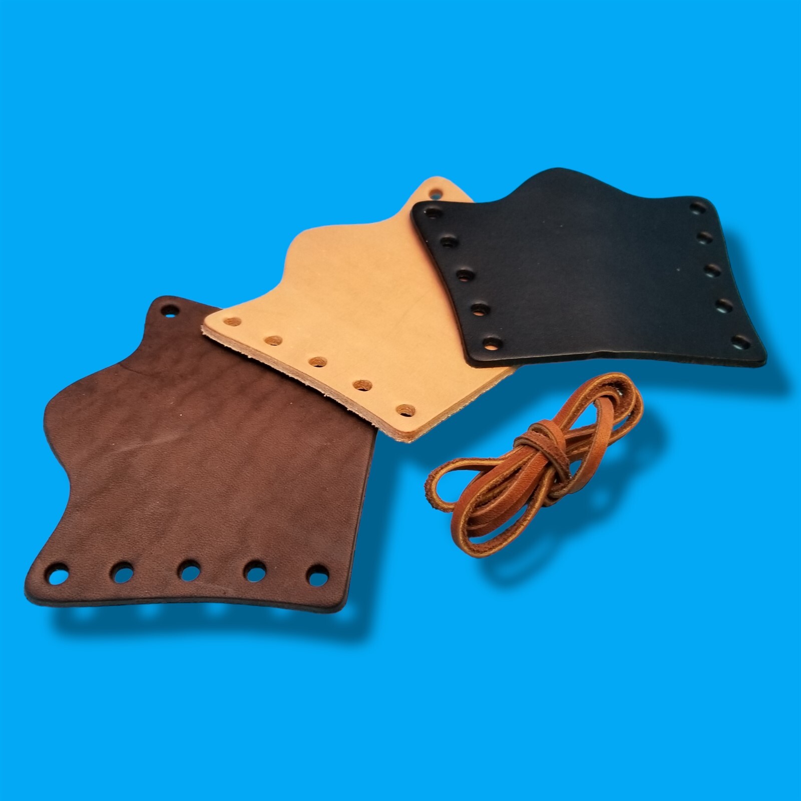 Axe Collar Overstrike Guard 4" Leather Hatchet Protector Latigo Lacing ...