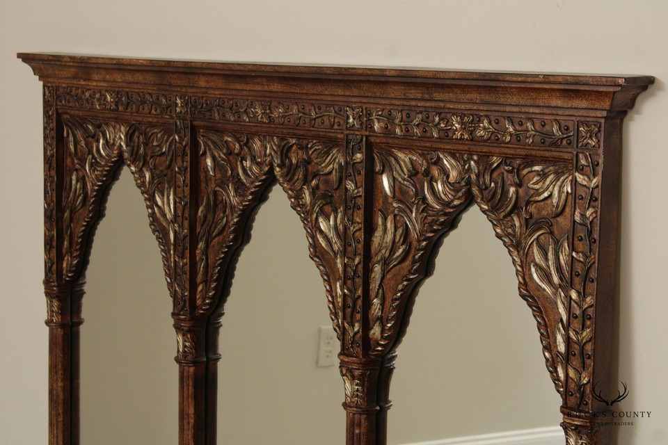 Indian Style Antiqued Triple Jharokha Arched Mirror | eBay