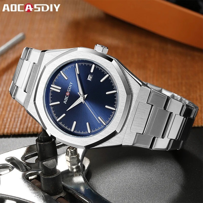 Men's Watch Luxury Brand Waterproof Analog Quartz Calender Stainless ...