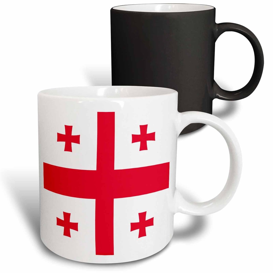 3dRose Flag of Georgia - Georgian Red Jerusalem Crusaders Cross on ...