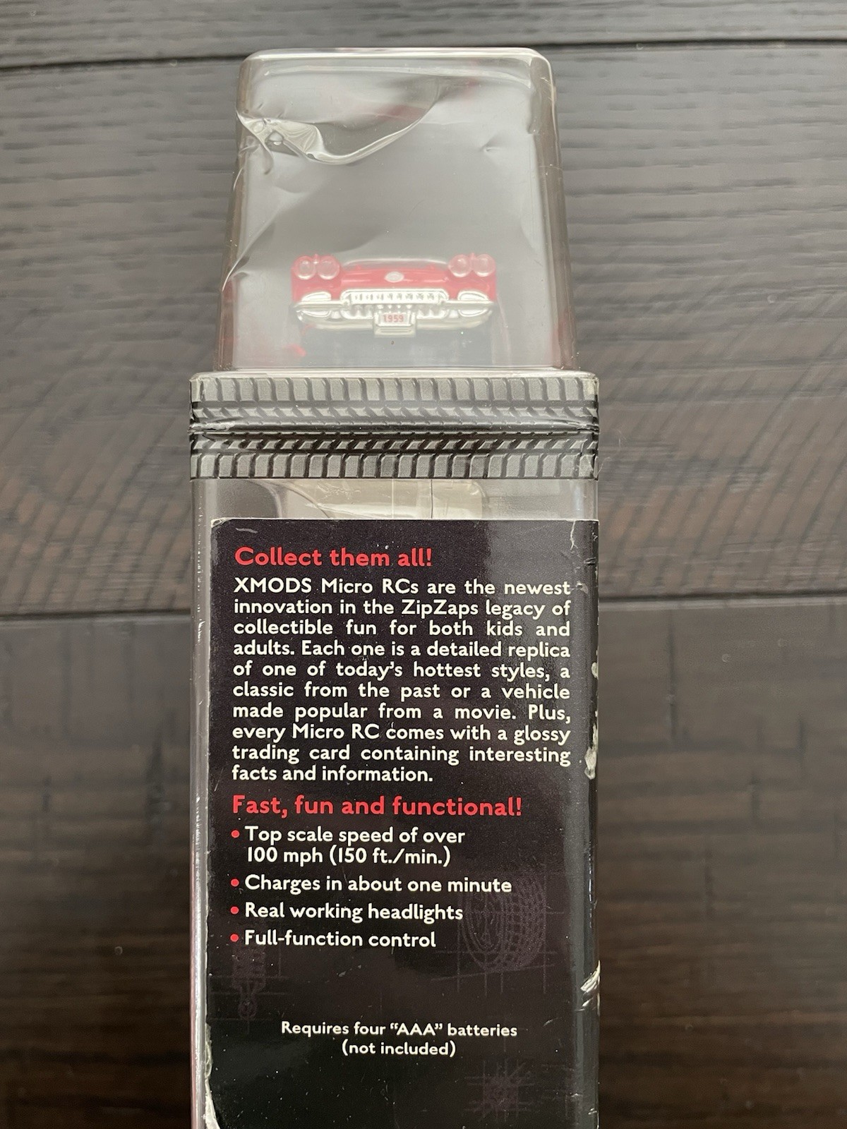 XMODS Zip Zaps Micro RC Car Starter Kit ~ Red 1959 Corvette 1:64 | eBay