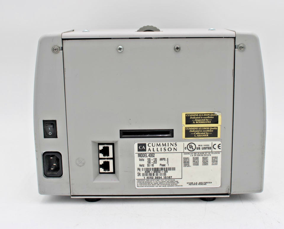 Cummins Allison JetScan 4062 Currency Сounter Counterfeit TESTED | eBay