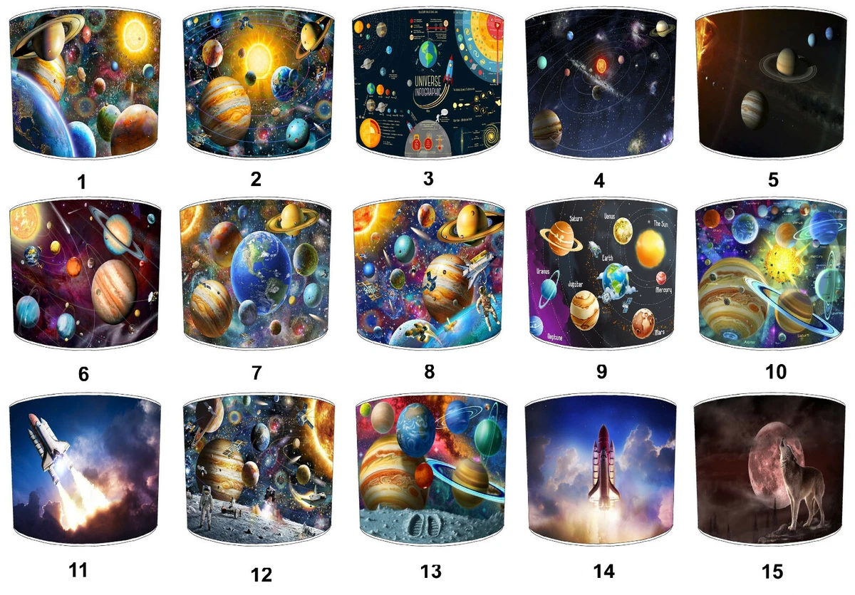 Solar System Border Paper Lined