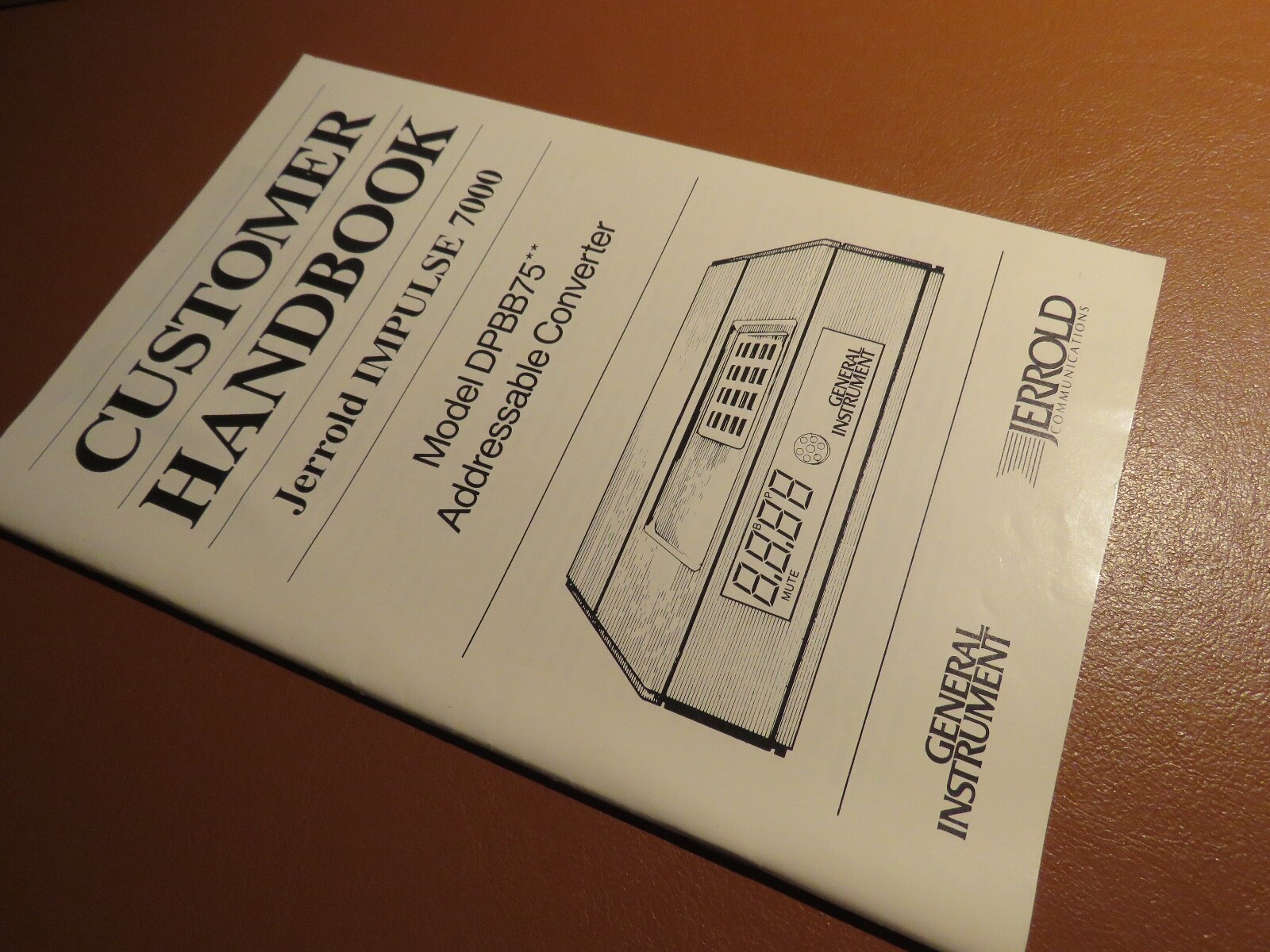 JERROLD IMPULSE 7000 CONVERTER MODEL DPBB75 CUSTOMER HANDBOOK | eBay