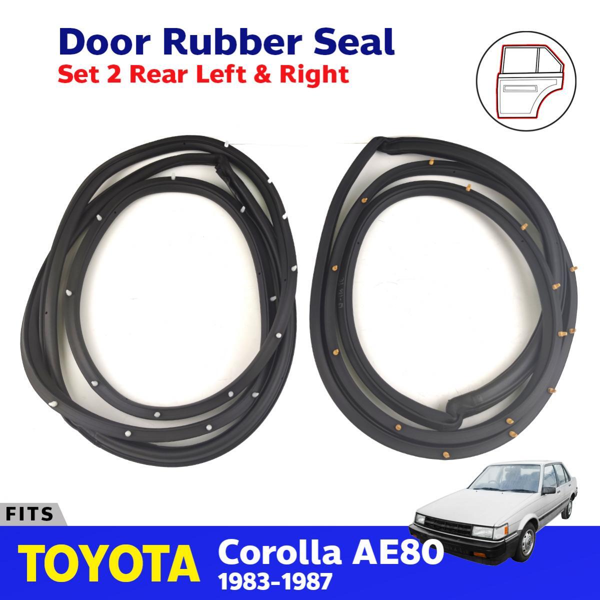 For Toyota Corolla AE80 AE82 EE80 4D Sedan 1983-87 Door Rubber Seal ...
