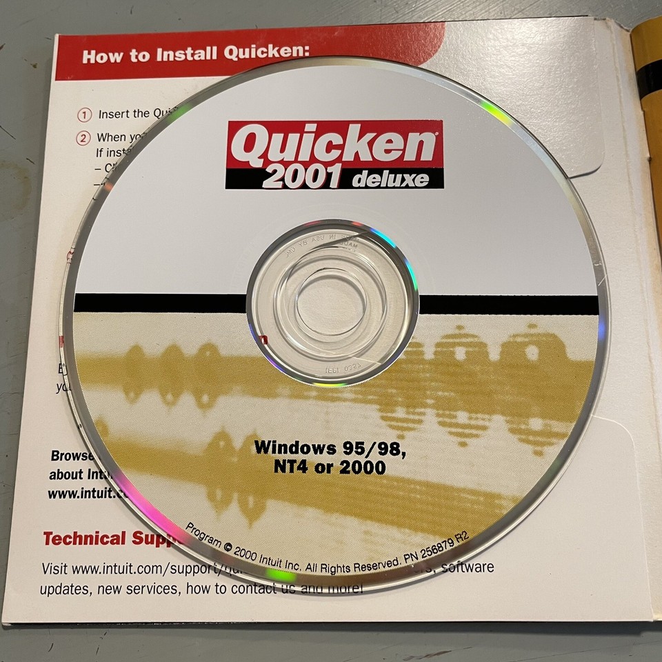 Intuit Quicken 2001 Suite For Windows 95/98/00 Quicken Deluxe 2001 Family Lawyer | eBay