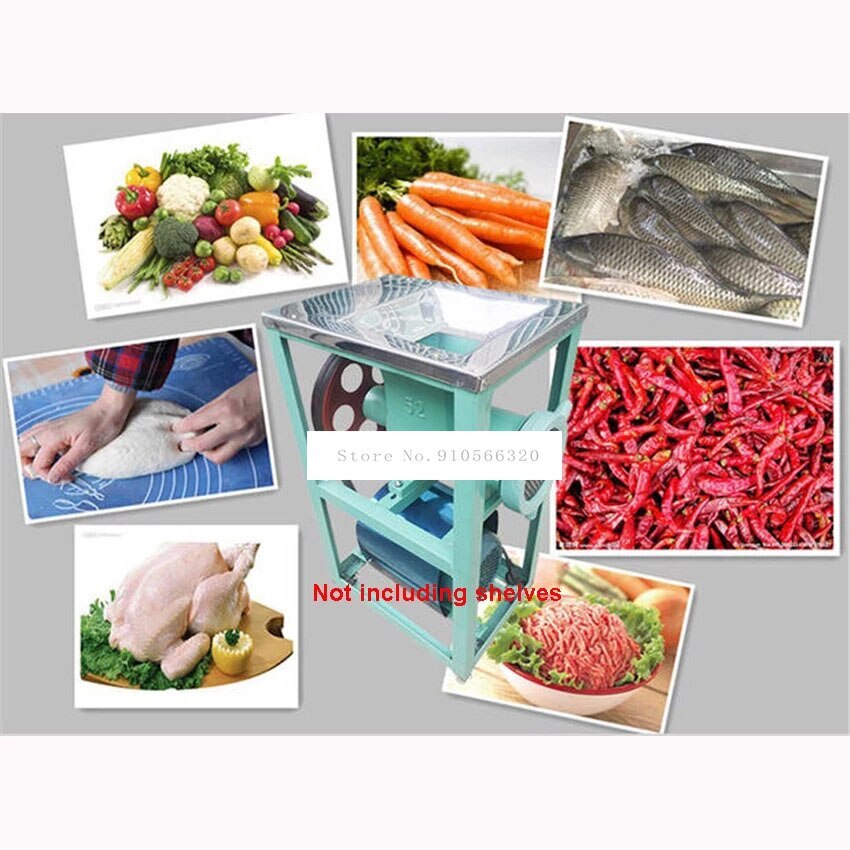220V/50Hz 52 Commercial Electric Large Grinder Chicken Bone Fish Pork ...