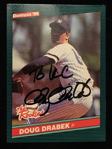 DOUG DRABEK 1986 DONRUSS ROOKIE RC Autograph Signed AUTO Baseball Card ...
