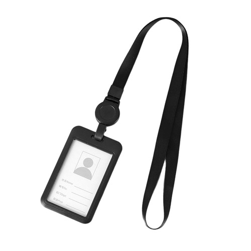 Anti Scratch Retractable Lanyard Work Card Holder Employee Badge Neck ...