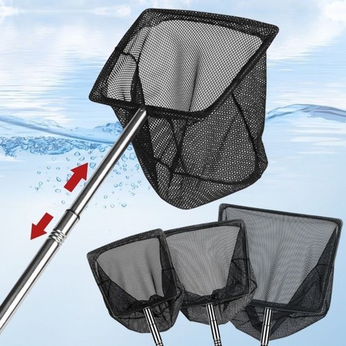 Telescoping Fishing Landing Squid Net Stainless Steel Portable Fish ...