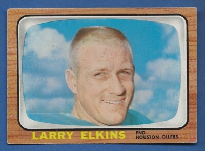 1966 Topps Football Larry Elkins #53 Houston Oilers EX+/EX-MT | eBay