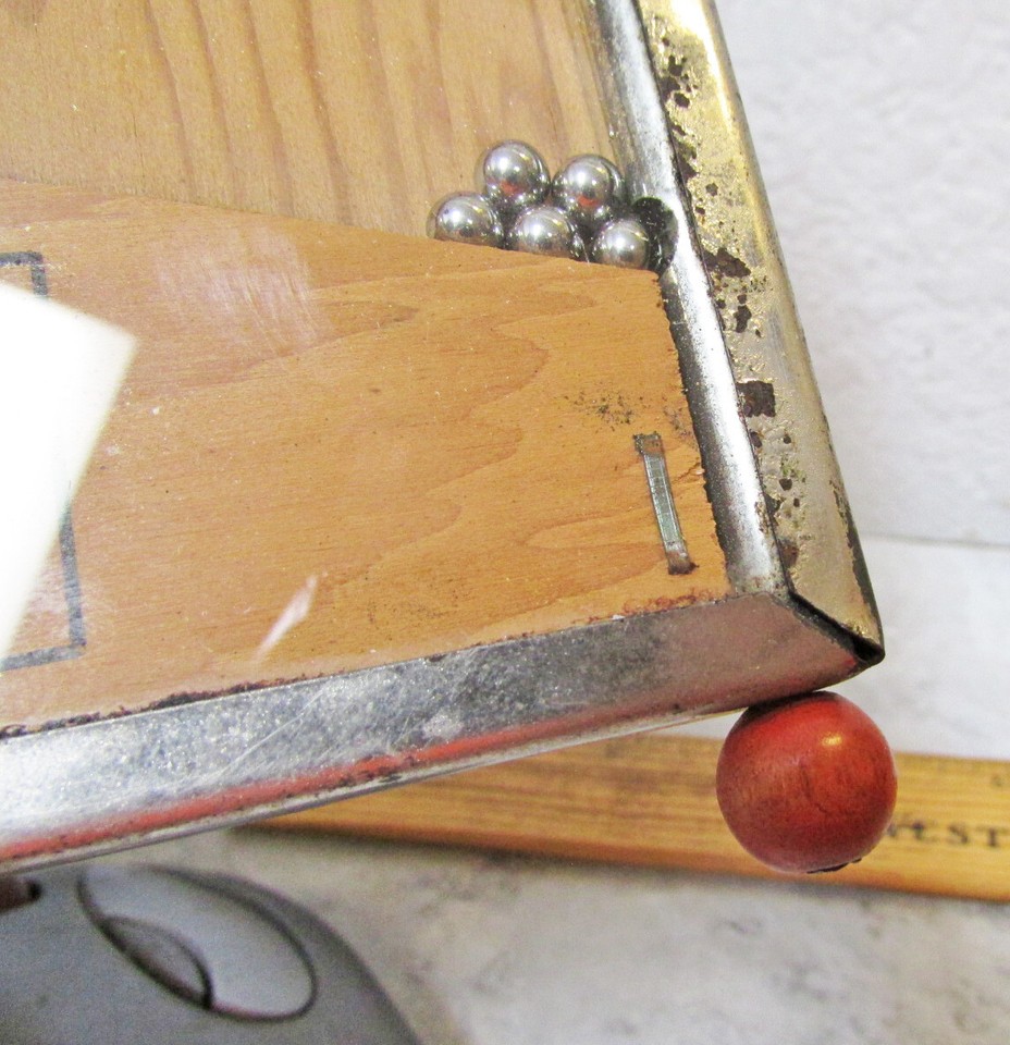 antique early 1900s Bagatelle hand held pinball game by T Cohn Brooklyn ...