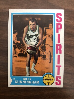 1974-75 Topps Basketball #235 Billy Cunningham ST. LOUIS SPIRITS NICE ...