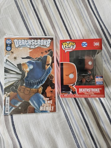 Funko Pop DC Deathstroke Summer Convention Exclusive 2021 #368 PLUS ...