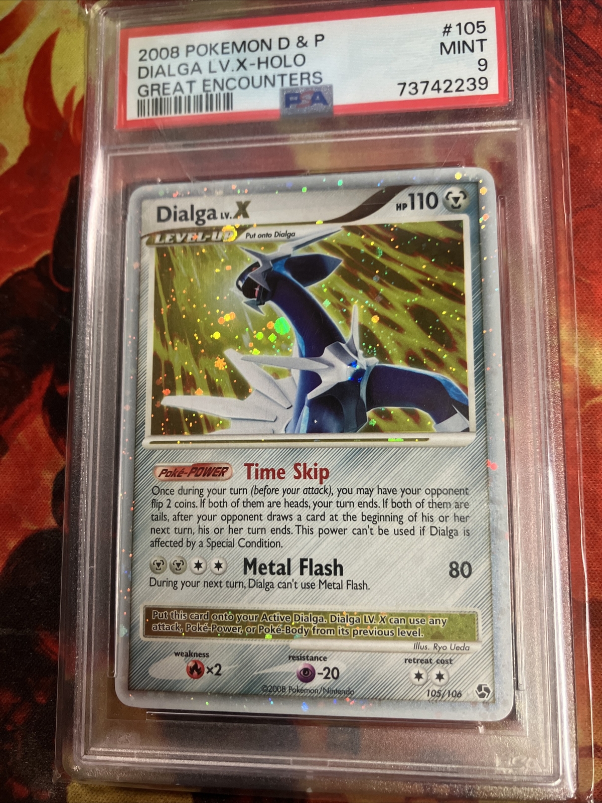 Pokémon TCG Dialga LV.X Great Encounters 105/106 Holo Rare Holo LV.X ...