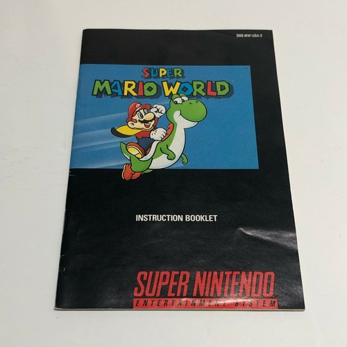 Super Mario World Instruction Booklet ONLY! (SNES, Super Nintendo ...