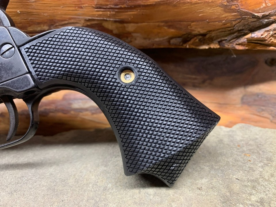 'MAUL' Chiappa SAA 1873 Grips Made InUSA Diamond Hatch Black Extended w ...