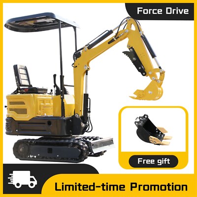 Brand New Hydraulic Tracked Mini Excavator 2000 lbs Crawler 13.5HP ...