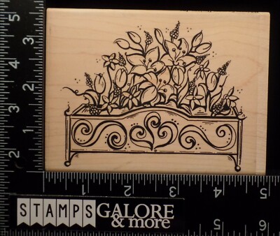 WHIPPER SNAPPER RUBBER STAMPS AW217 WINDOW BOX GARDEN FLOWERS #2281 | eBay