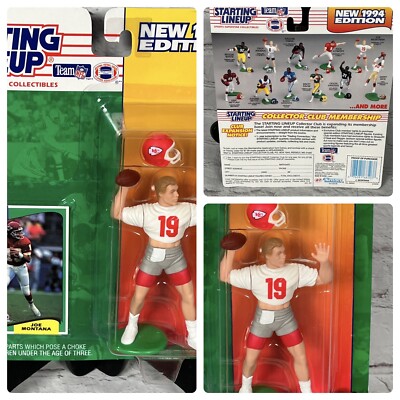 1994 Starting Lineup Joe Montana HOF Kansas City Chiefs NFL Figure ...