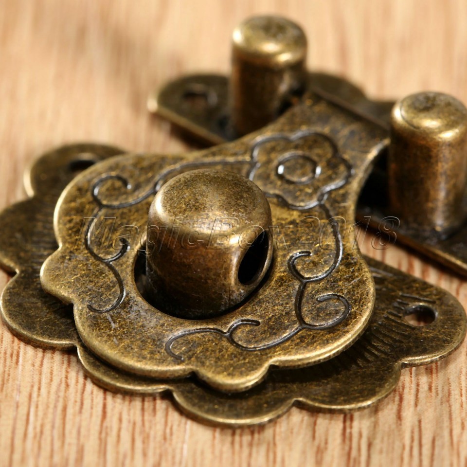 Europe Vintage Style Jewelry Box Case Decorative Hasp Cabinet Lock ...