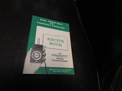 Presto Magazine Control Master Recipe Book 1964 | eBay