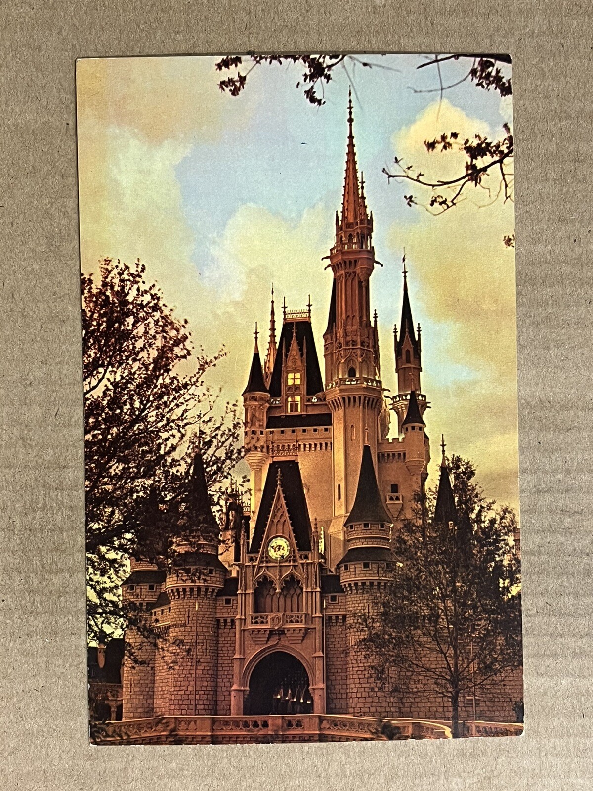 Disney Castle At Sunset