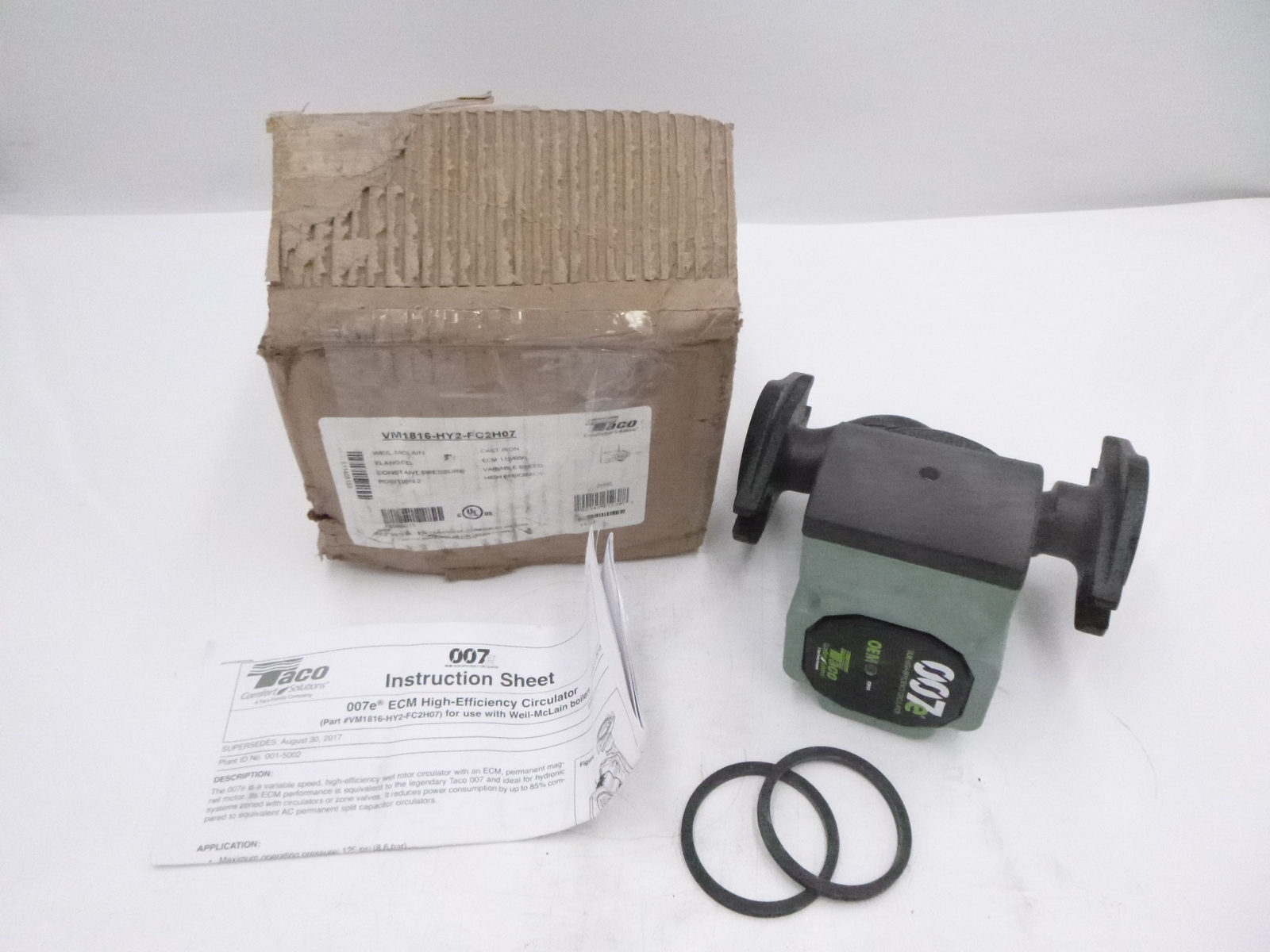 OEM Taco High Efficiency Variable Circulator Pump 007e For Weil-McLain ...