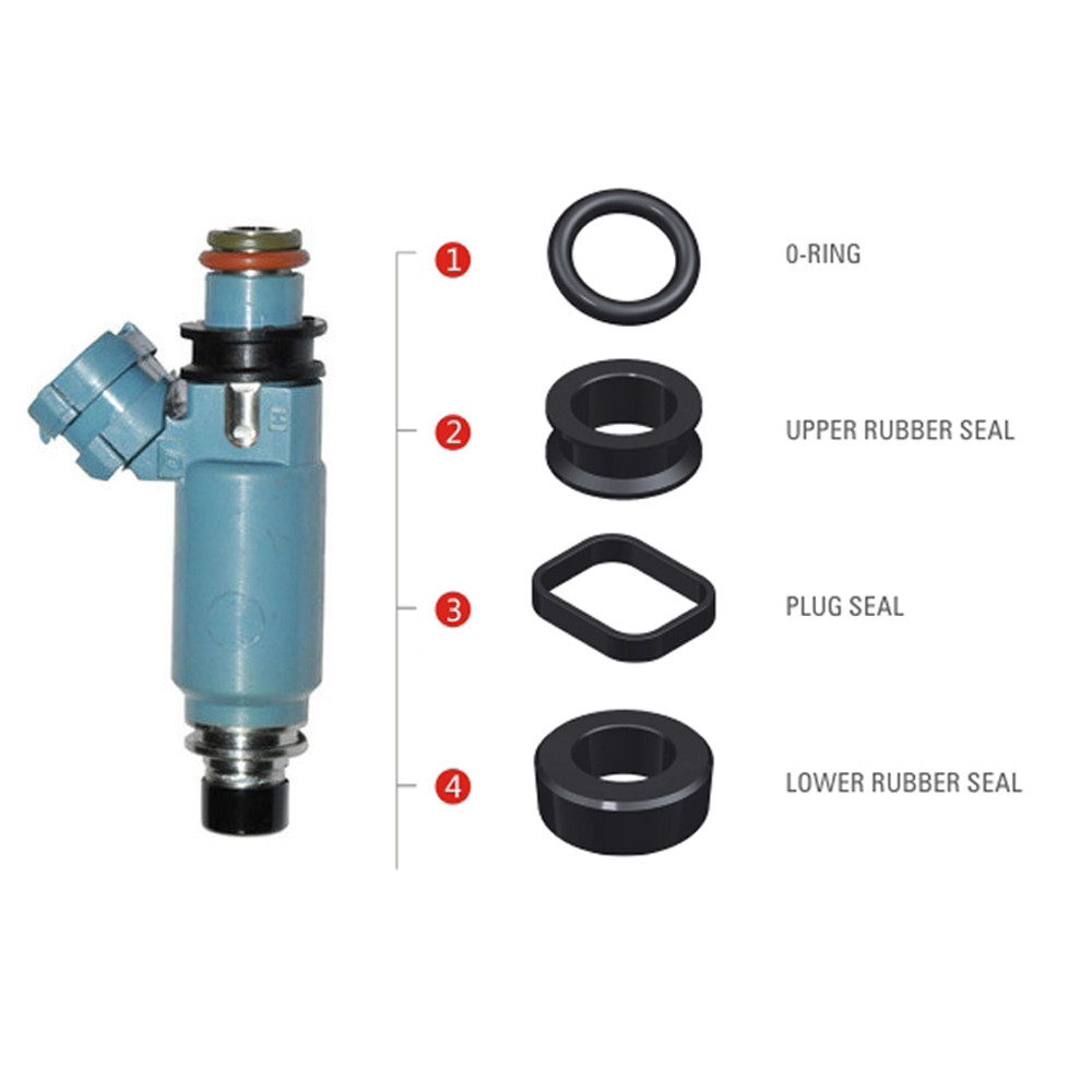 4 Set Fuel Injector Seal Repair Kit for Subaru Impreza SAAB 9-2X 2.0L ...