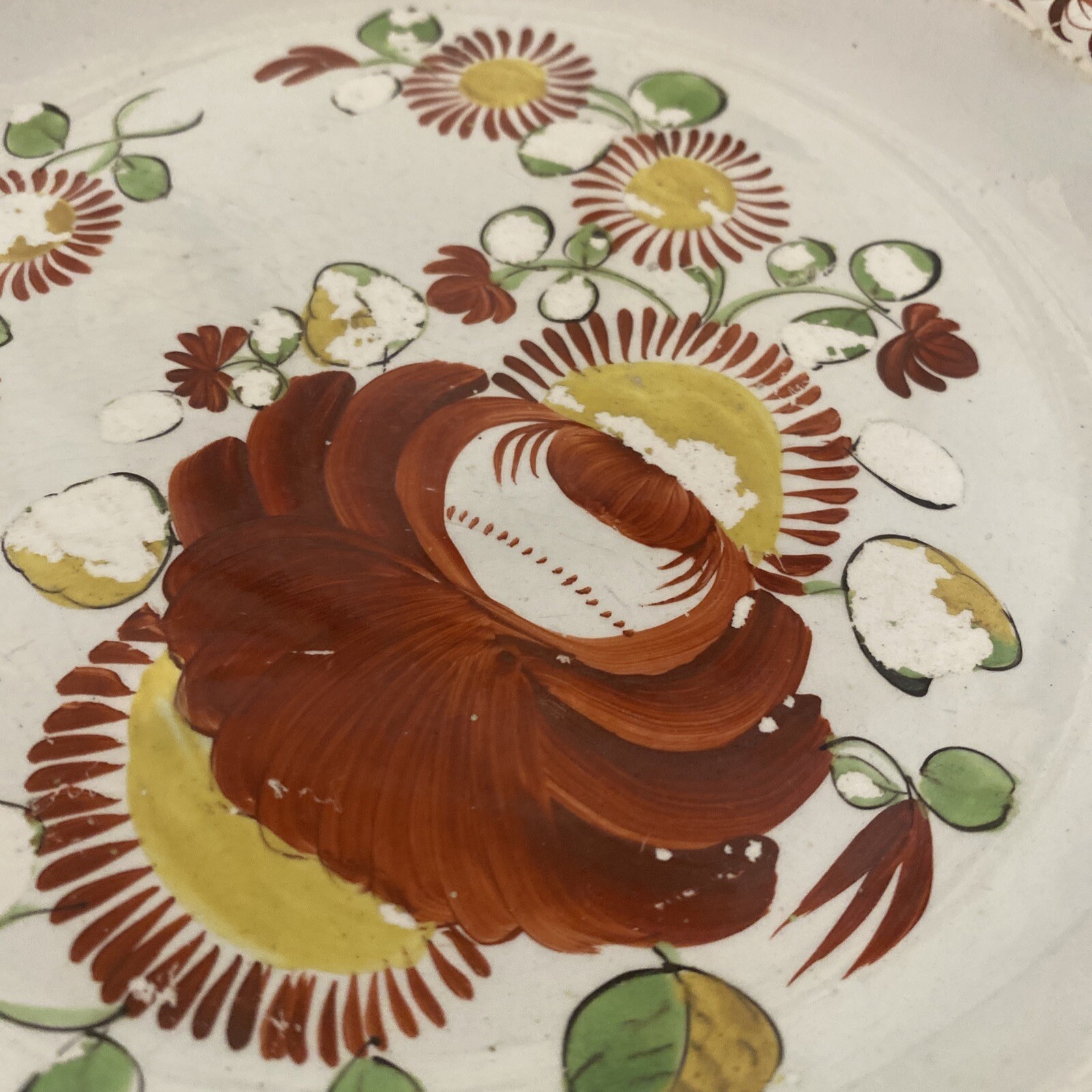 Antique Gaudy Dutch Kings Rose Pearlware Plate 8” | eBay