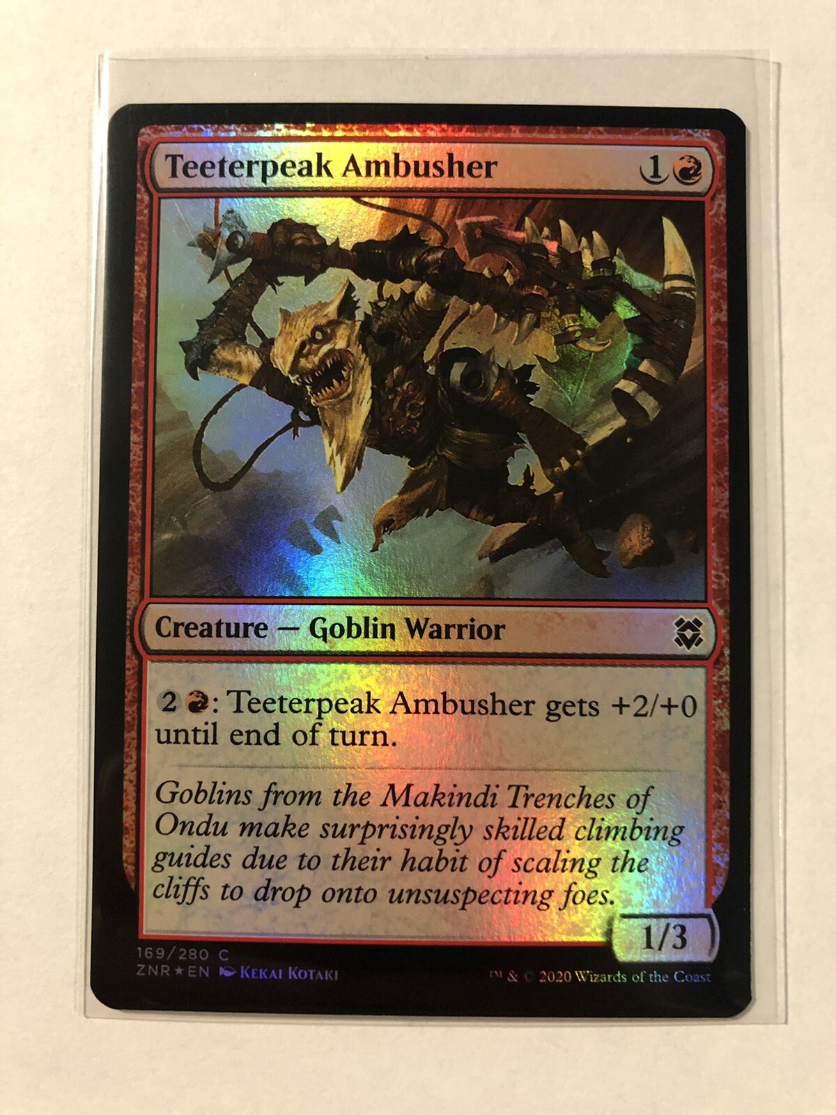 Teeterpeak Ambusher Foil Zendikar Rising ZNR MTG Magic The Gathering ...