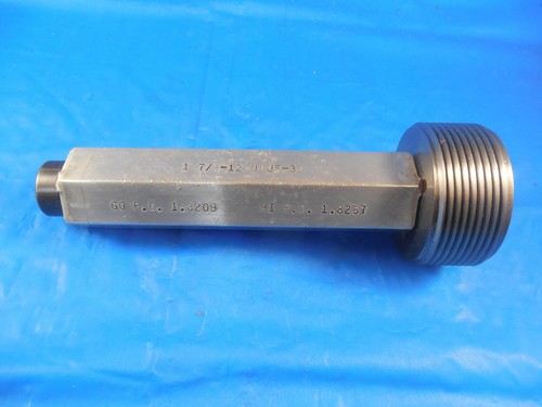 1 7/8 12 UNJF 3B THREAD PLUG GAGE 1.875 NO GO ONLY P.D. = 1.8267 ...