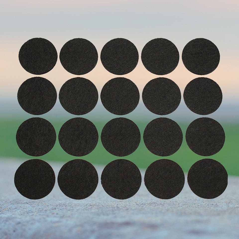 100 Pcs Round Protective Mats Floor Protectors Chair Pads Furniture ...