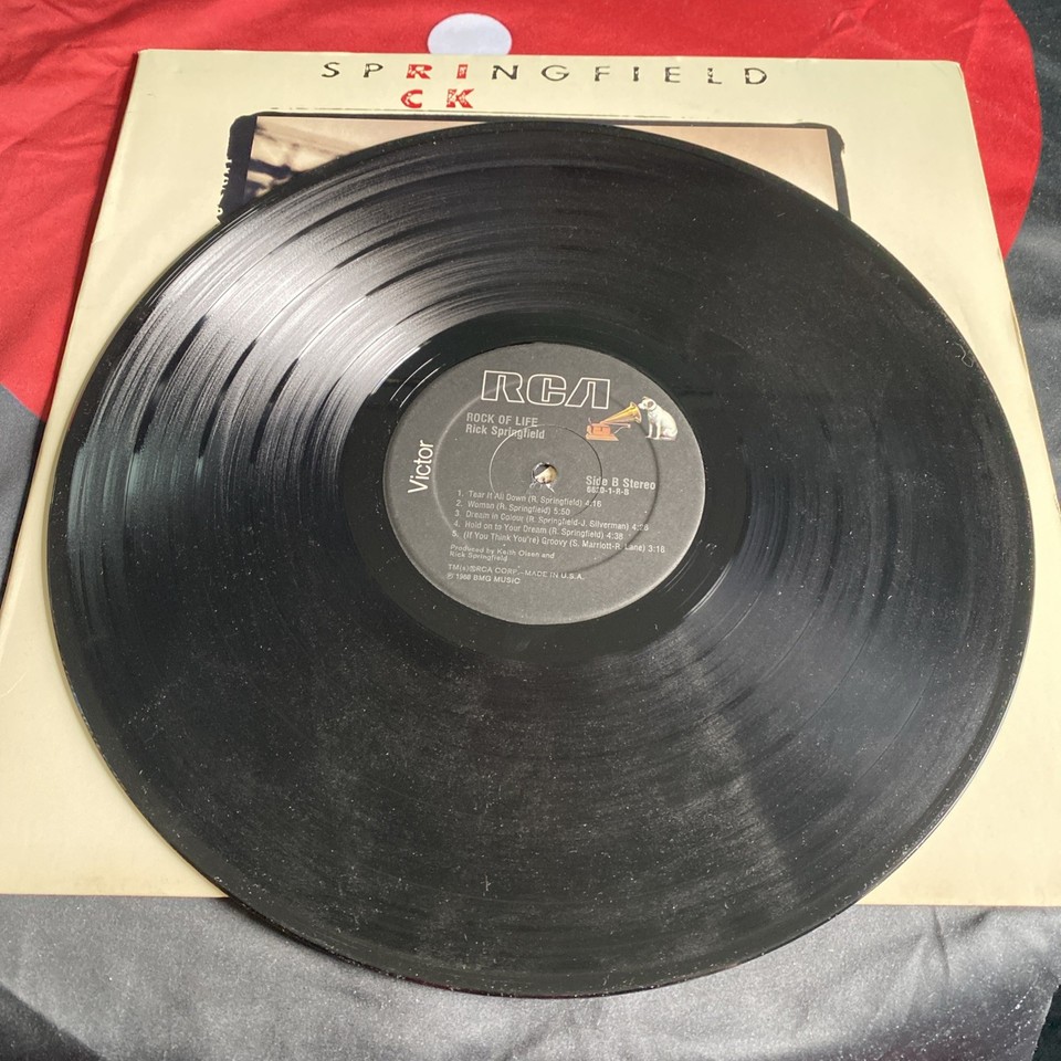 RICK SPRINGFIELD - Rock Of Life (1988, Vinyl LP) “World Start Turning ...