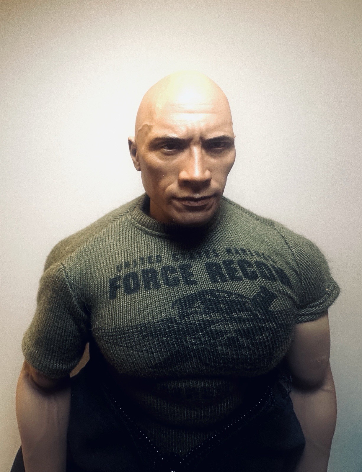 EK01B: Eleven x Kai Studio 1/6 Dwayne Johnson Rock head + Phicen XL 12 ...
