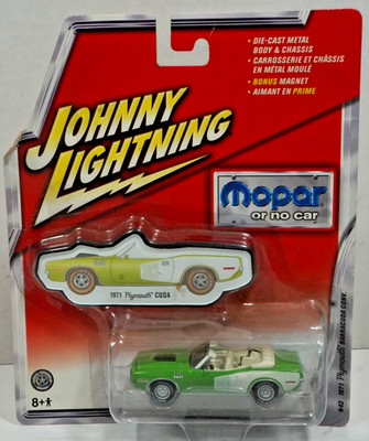 Johnny Lightning Mopar #42 1971 Plymouth Barracuda 383 Conv. Free ...