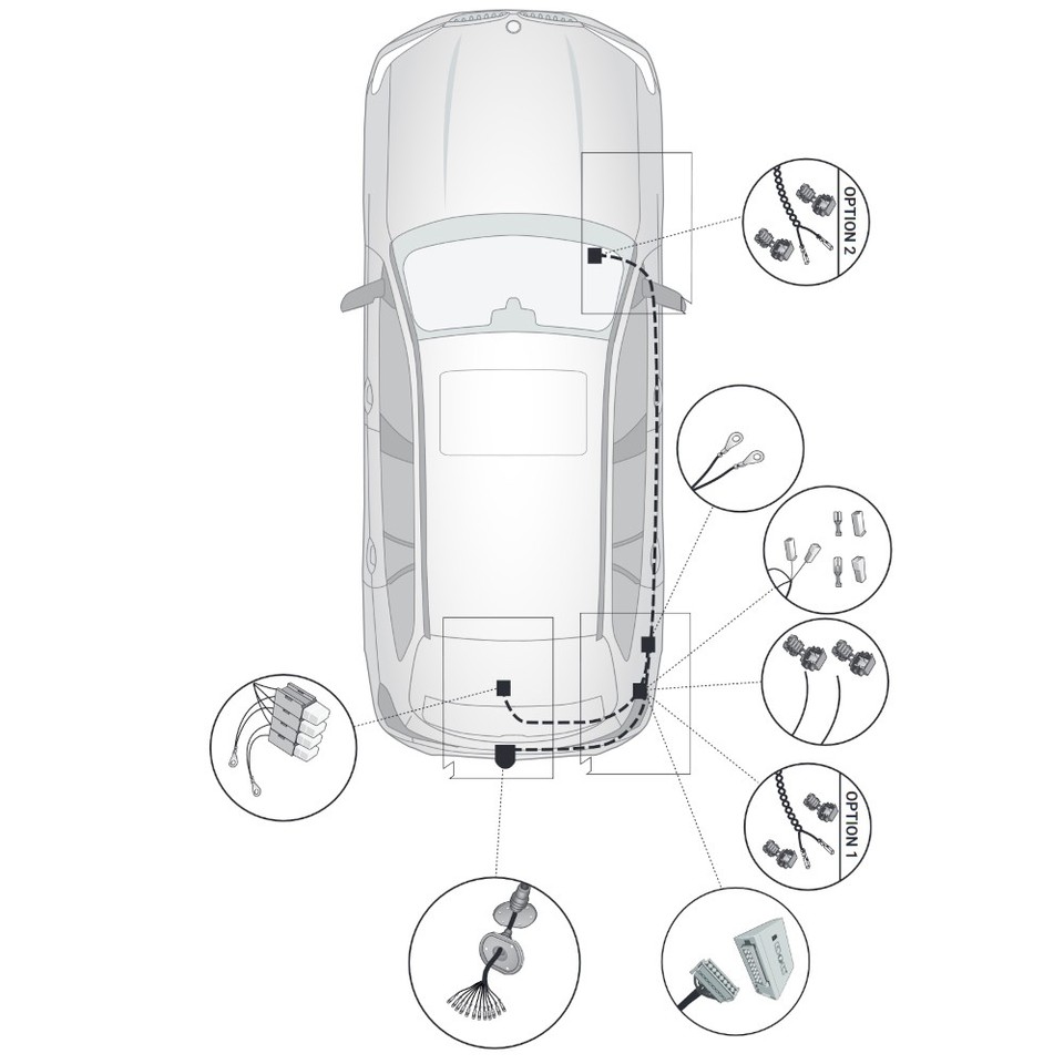 BRINK AHK für BMW 3er Limousine G20 ab 19 vertikal abnehmbar +13-pol E ...