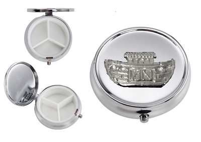 Noah's Ark GT66 English Pewter On A Mirrored 3 Section Container Pill ...