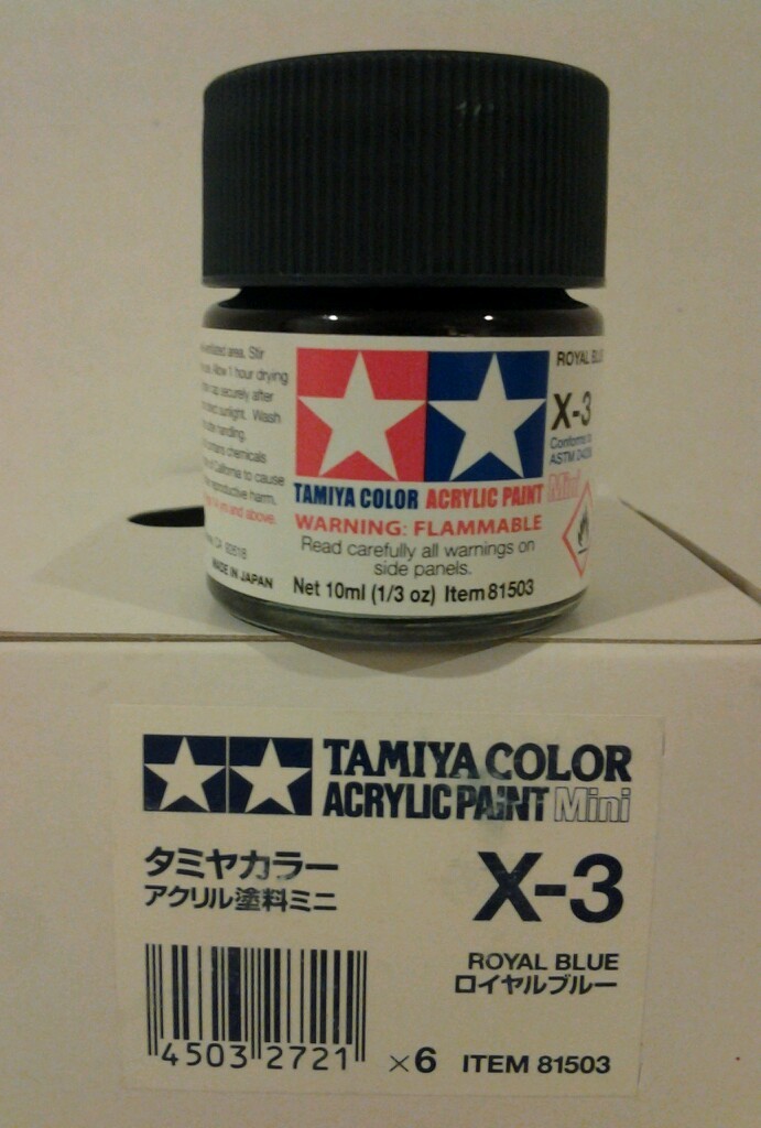 Tamiya USA TAM81503 Acrylic Mini X3 Royal Blue for sale online | eBay