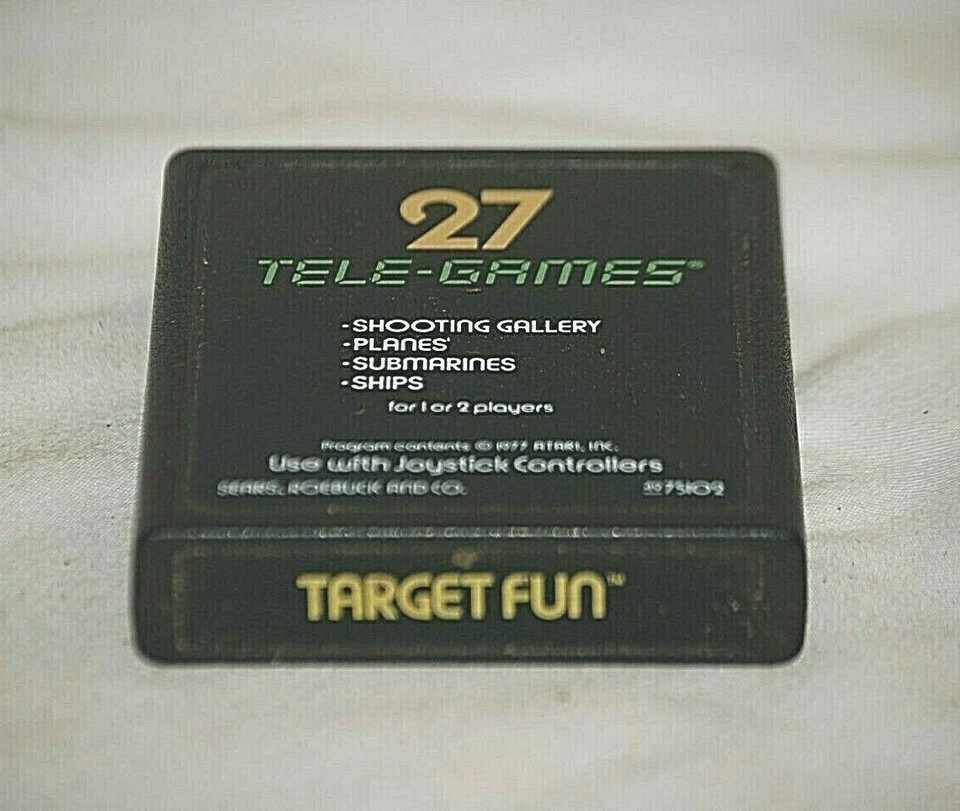 Atari 2600 27 Tele-Games Target Fun Video GAME CARTRIDGE ONLY Vintage ...