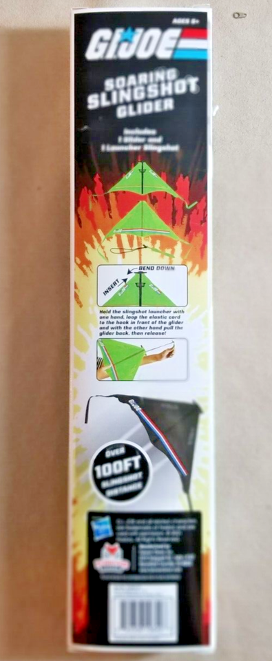 GI Joe Soaring Slingshot Glider Over 100ft Sling Shot Distance 18 ...