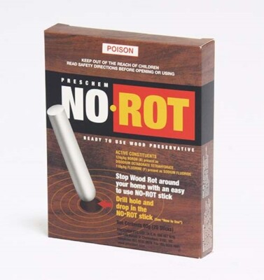 NO ROT WOOD PRESERVATIVE WOOD TREATMENT DRY ROT STICK - 10 TREATMENTS ...