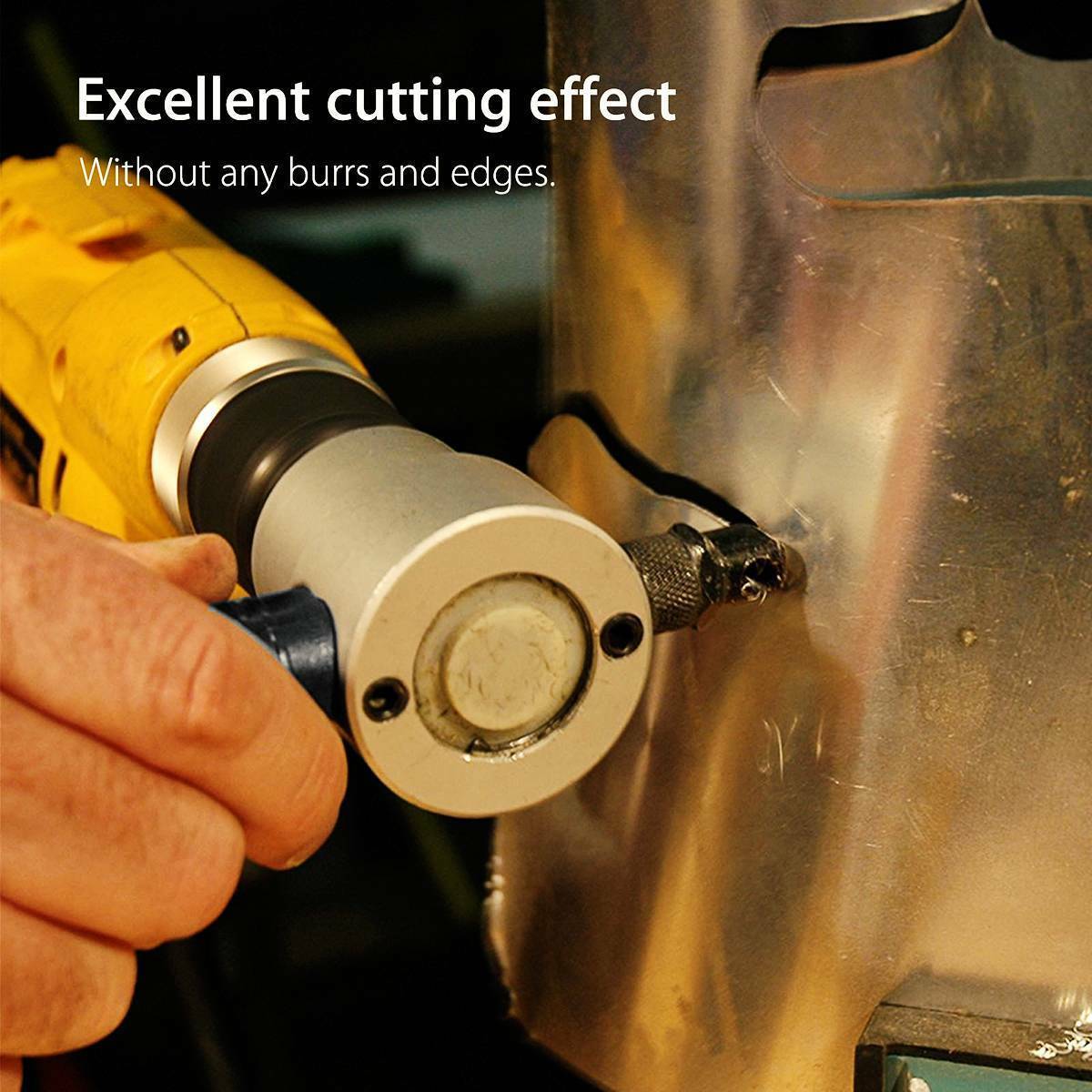 Metal Cutting Double Head Sheet Nibbler Saw Cutter Drill Attachment ...