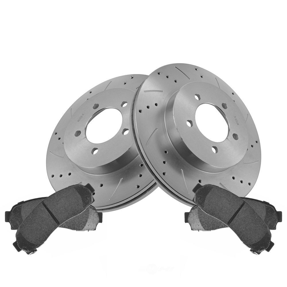 Disc Brake Kit-Performance Semi-Metallic Performance Brake Pad and ...