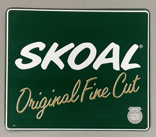 Vintage Skoal Smokeless Tobacco Metal Sign Original Fine Cut 17”x14.5 ...