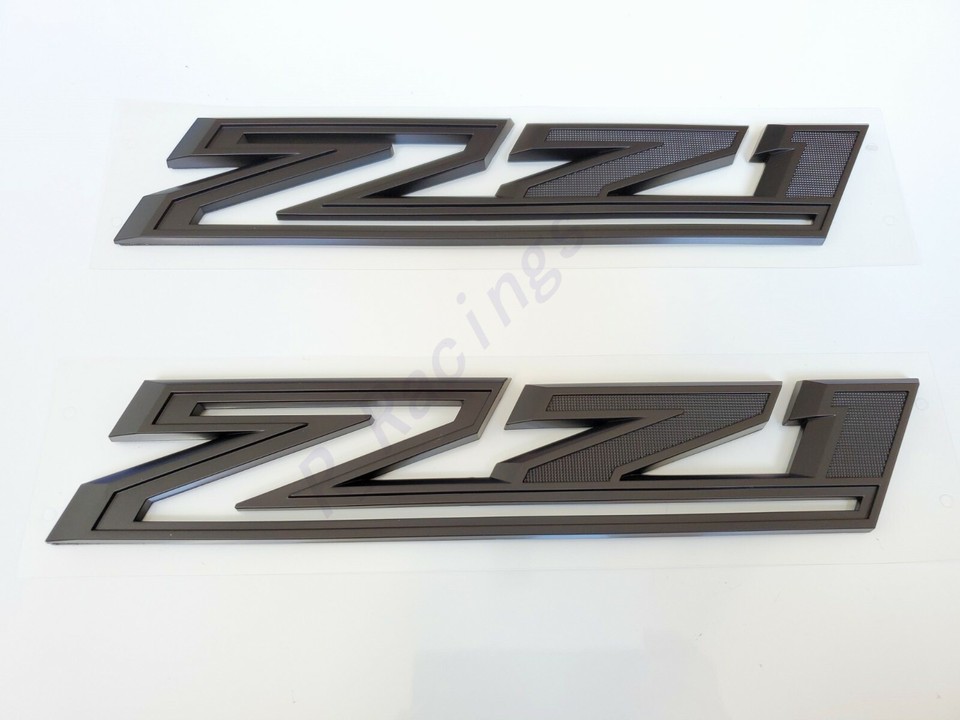 2PCS Matte Black 2019+ Silverado Z71 Emblem Badge 84632695 OEM ...