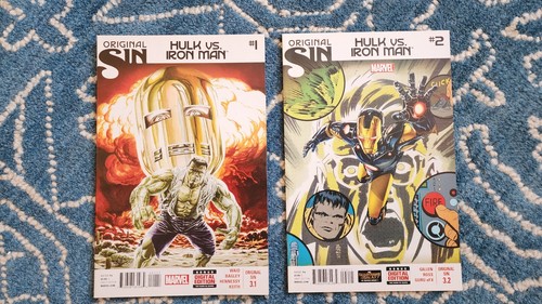 Marvel, Original Sin - Hulk vs Iron Man 1 & 2 - VF to VF+ | eBay