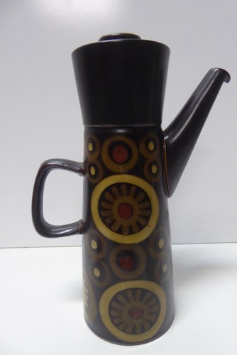 VINTAGE DENBY ARABESQUE POTTERY TALL COFFEE POT | eBay